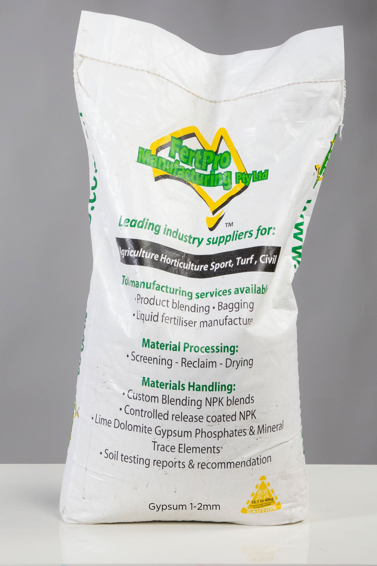 Gypsum Granular Greens Grade 1-2mm 25kg – Lawnpride Australia